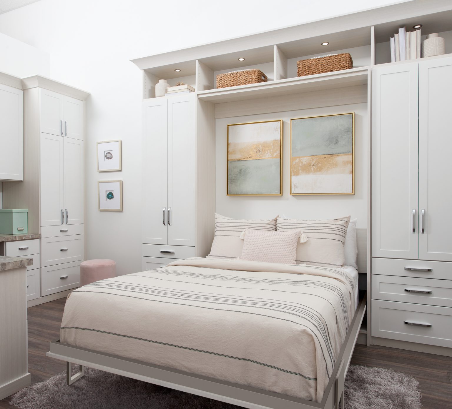 Murphy Bed in Morning Mist & Snowdrift | Inspired Closets