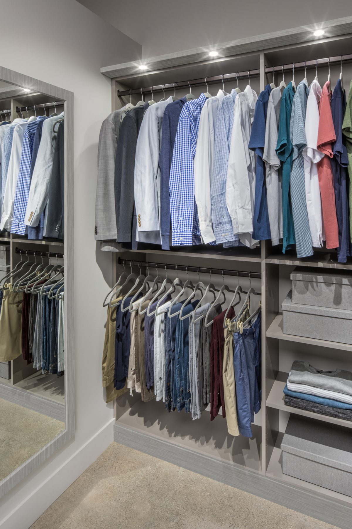 Custom Mens Walk-In Closet Organizers | Inspired Closets