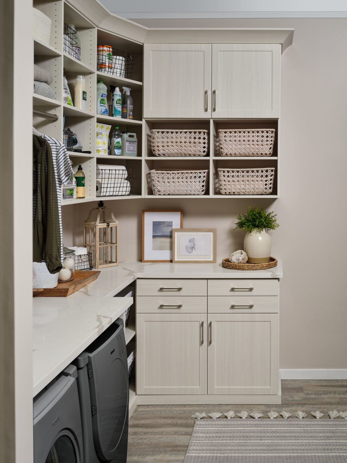 Laundry Room Design in Morning Mist | Inspired Closets