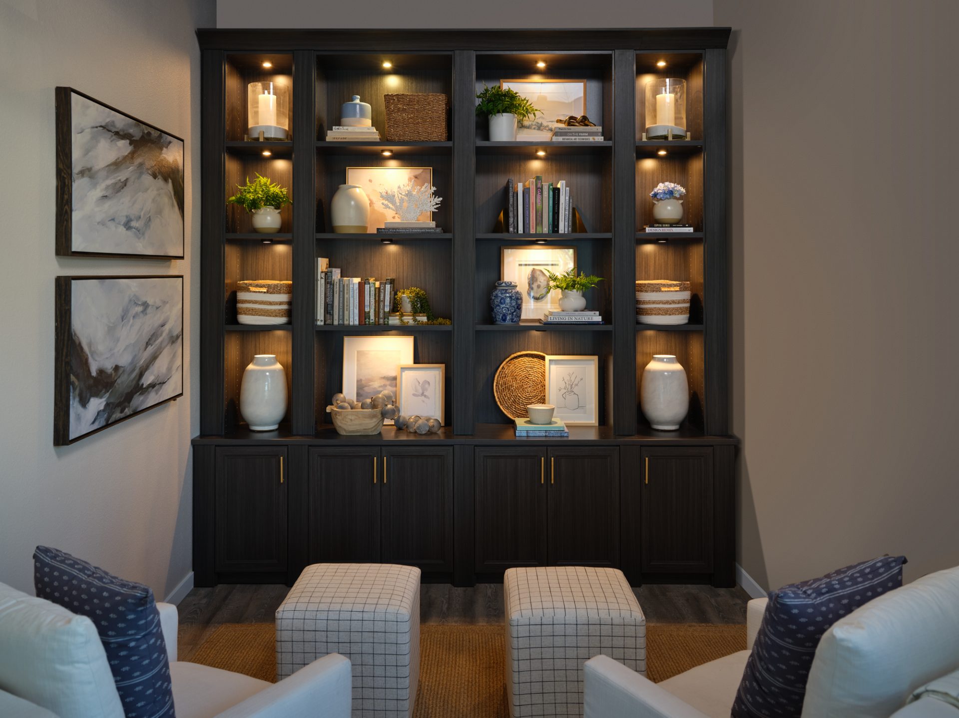 Custom Library in the Color Ore | Inspired Closet Miami