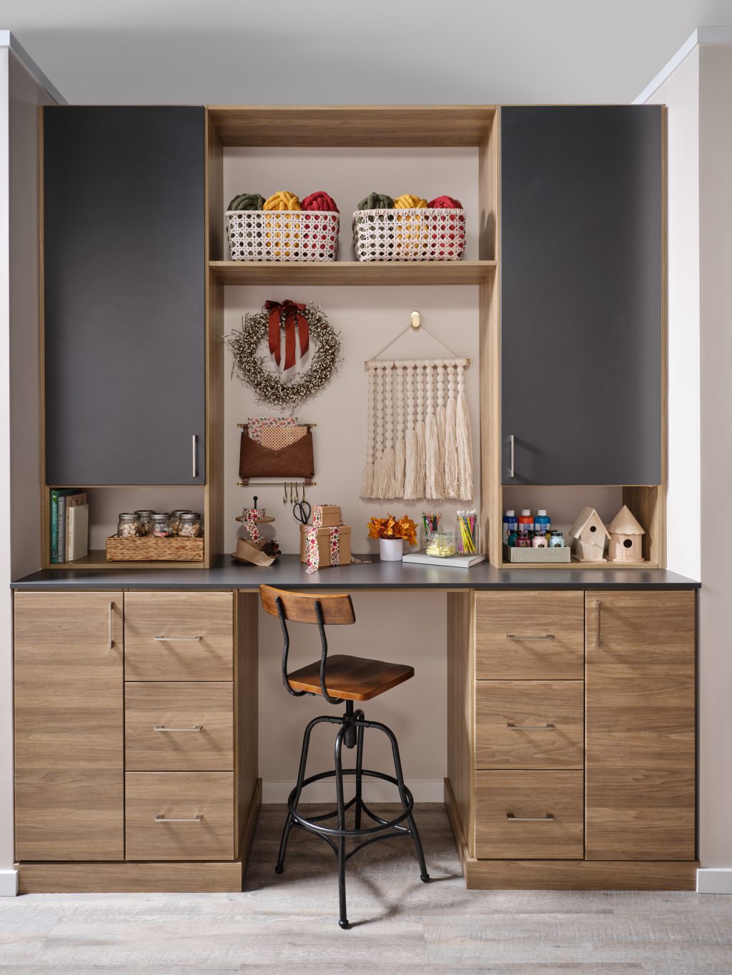 Custom Library in the Color Ore | Inspired Closet Miami