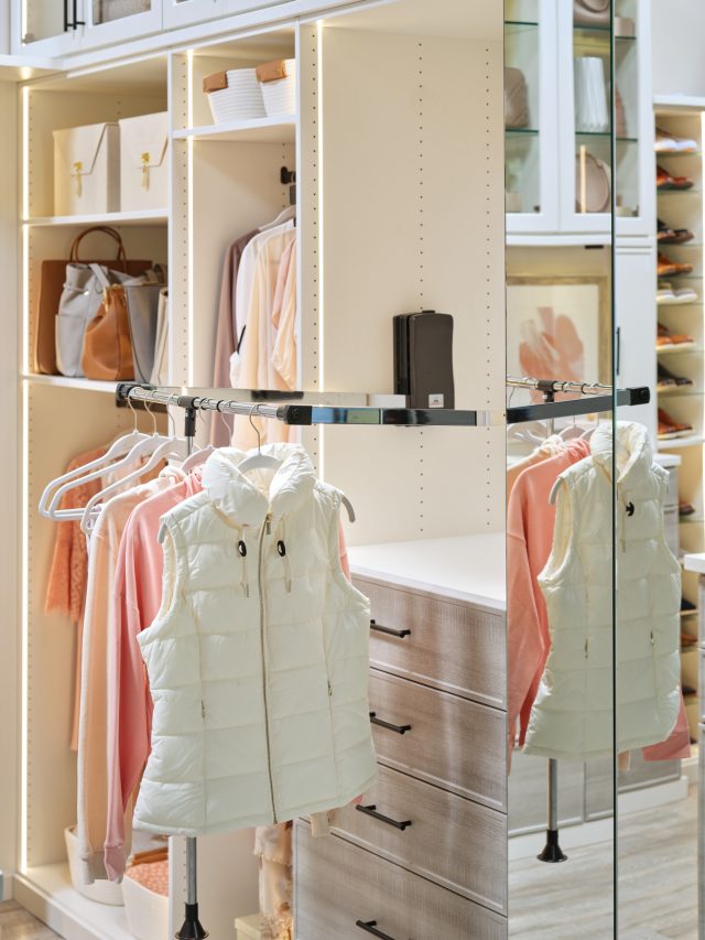Boutique Closet | Arctic White & River Rock | Inspired Closets