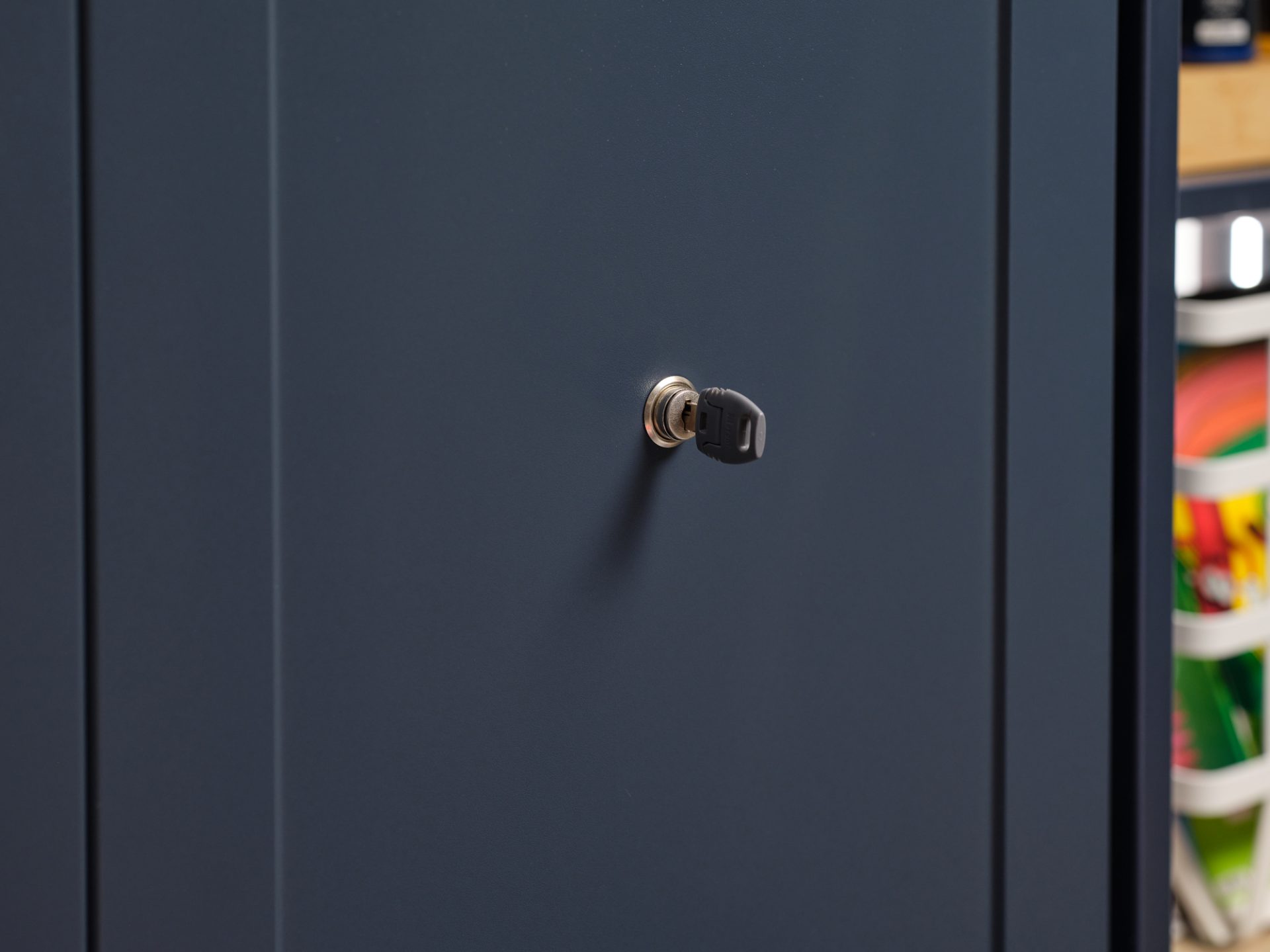 Custom Navy Blue Murphy Bed | Inspired Closets