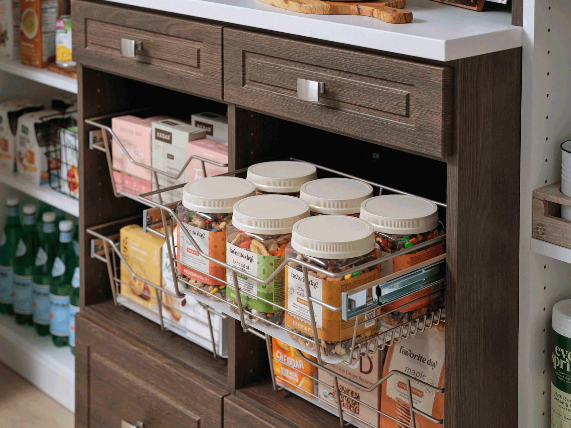 Brown Reach-In Pantry | Inspired Closets Miami Idea Gallery